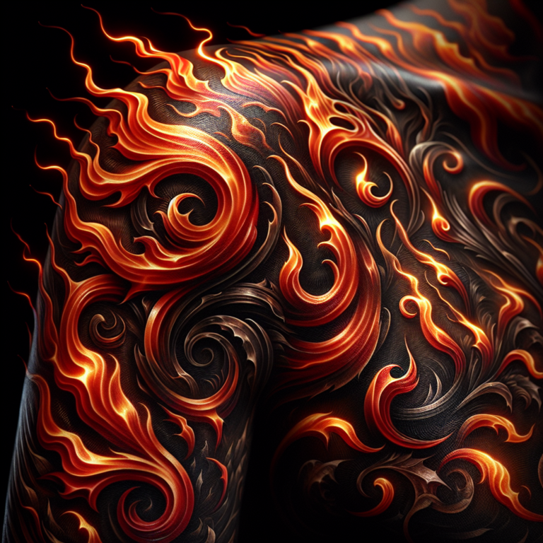 Fiery Tattoos: Exploring Flame Shape Designs