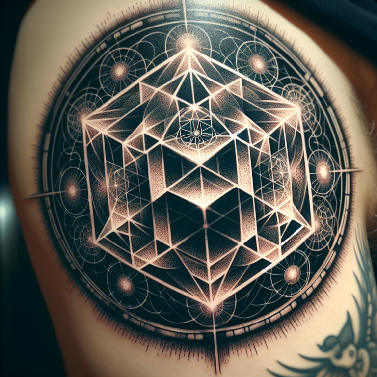 Unlocking the Mystical Symbolism of Metatron’s Cube Tattoos
