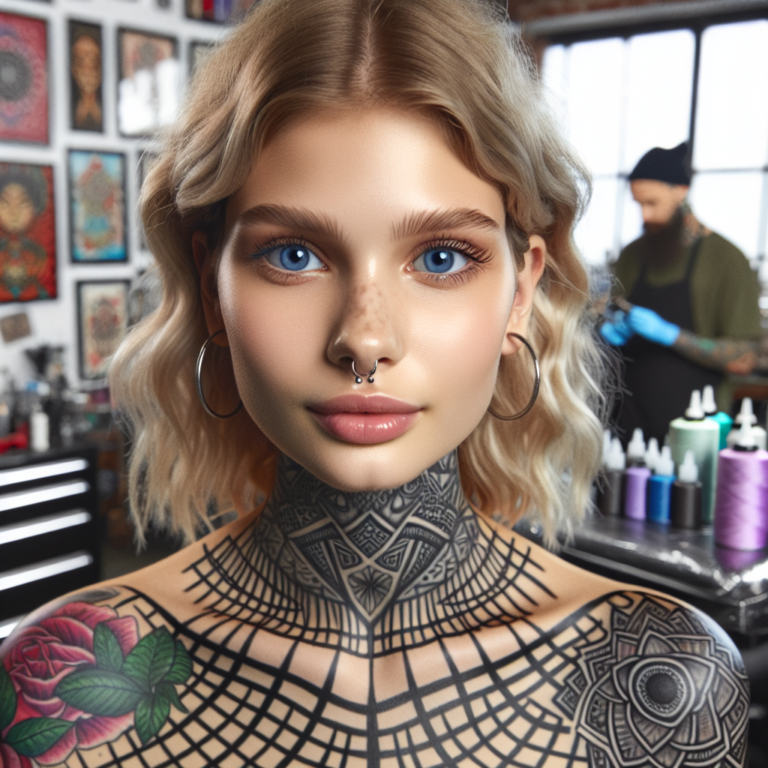 Inked Beauty: Exploring the Art of Lattice Pattern Tattoos