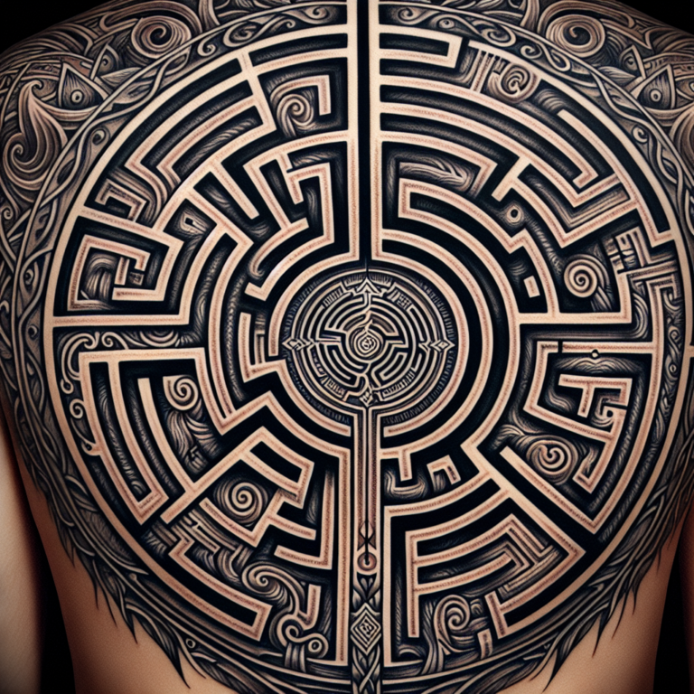 Getting Lost in Labyrinth Tattoos: A Guide to Symbolism