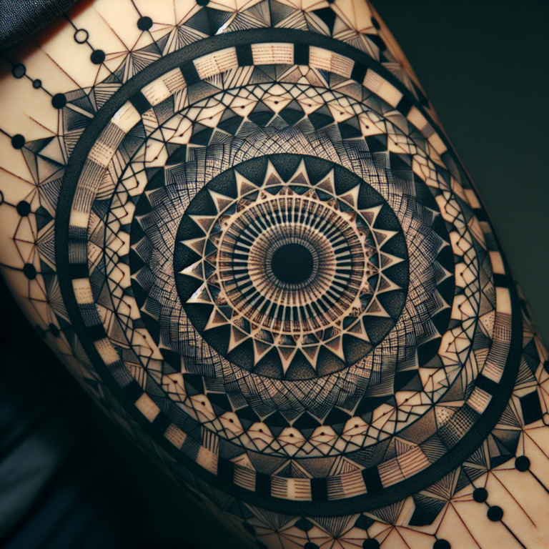 Crop Circle Tattoos: Exploring the Beauty of Geometric Designs
