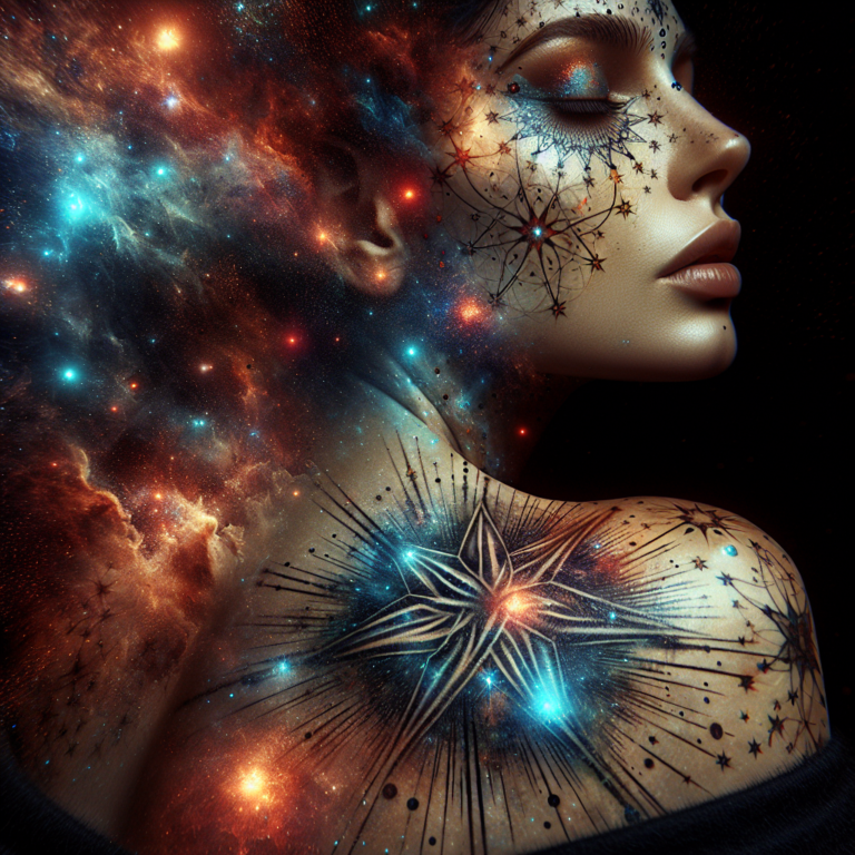 Celestial Beauty: Star Shape Tattoos