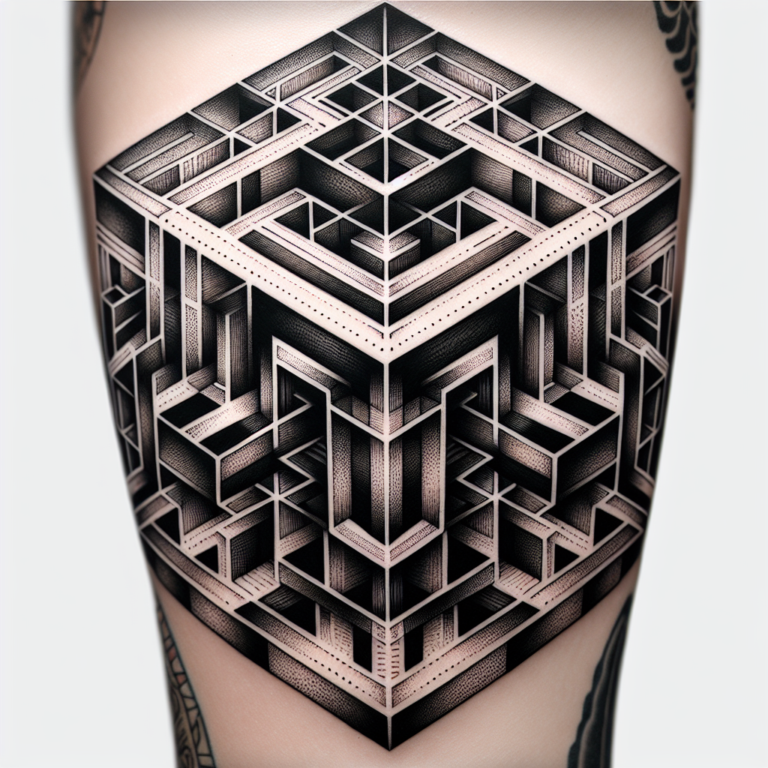 Embracing Symmetry: The Beauty of Cube Tattoos