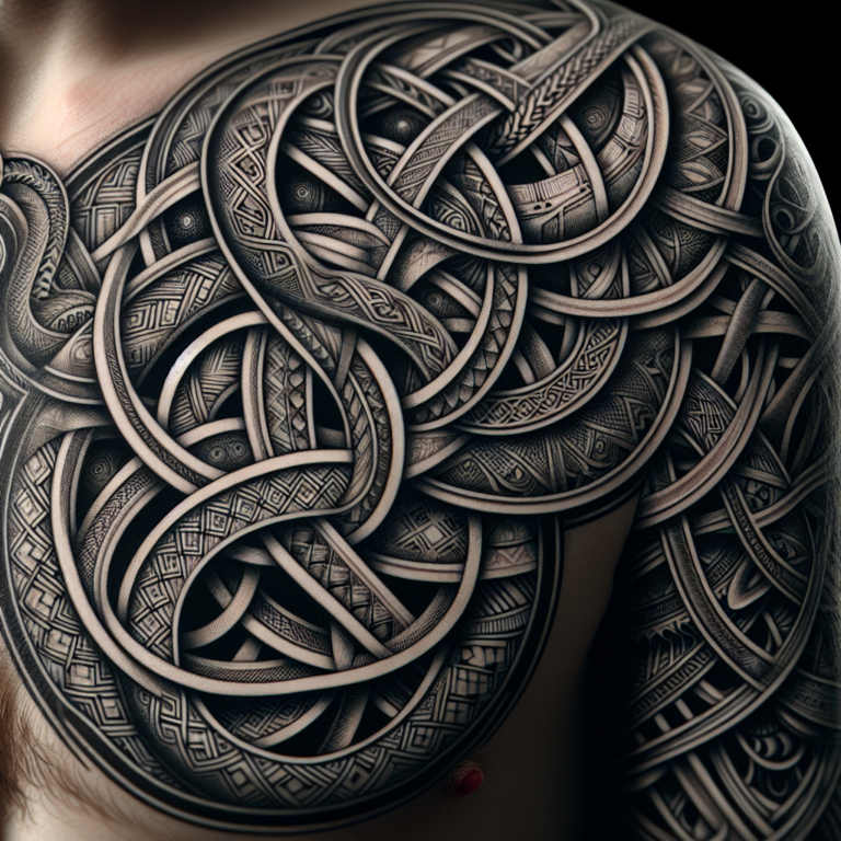 Exploring the Intricate Designs of Interlocking Shapes Tattoos