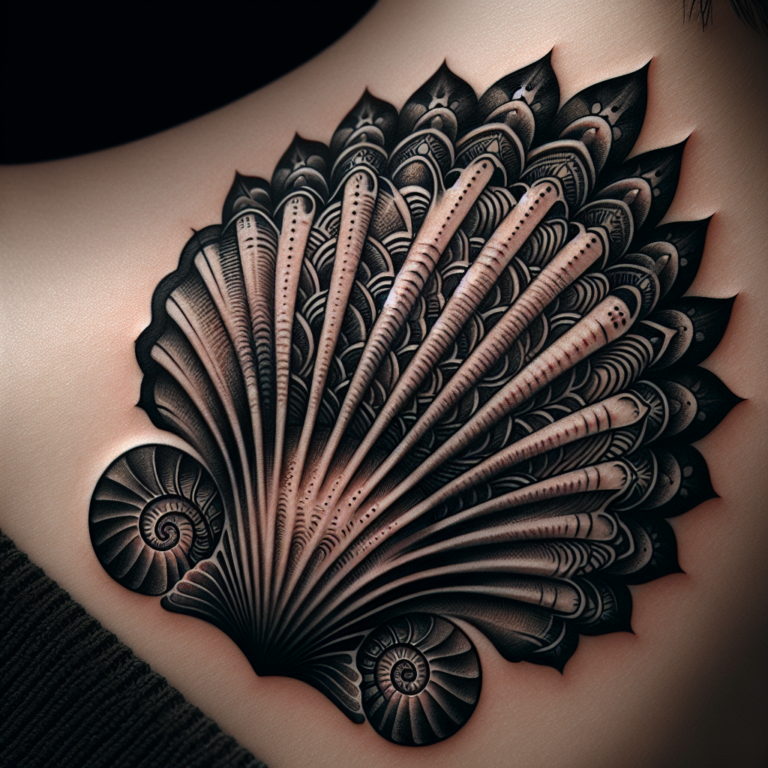 Inspiring Scallop Shape Tattoo Ideas