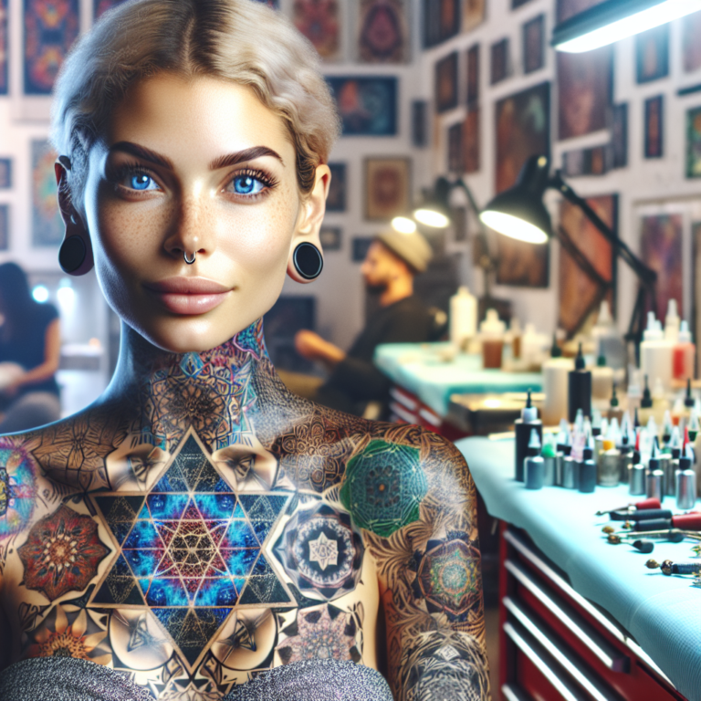 “Bold and Spiritual: Journey into the World of Merkaba Tattoos”