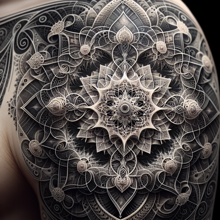 Embracing Geometry with Fractal Shape Tattoos