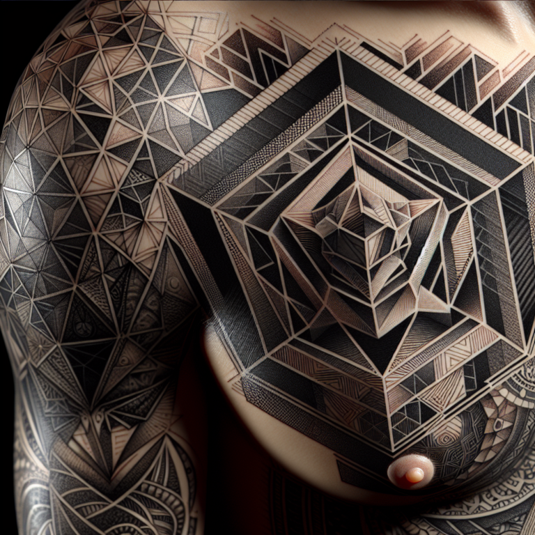 Geometric Perfection: Isometric Shape Tattoos
