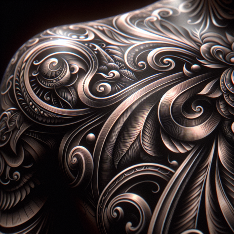 The Elegance of Cursive Shapes in Tattoo Art